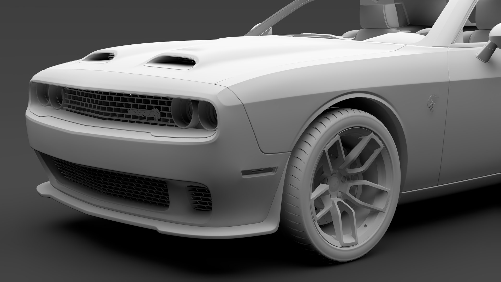 3D Dodge Challenger Srt Hellcat - TurboSquid 1360305