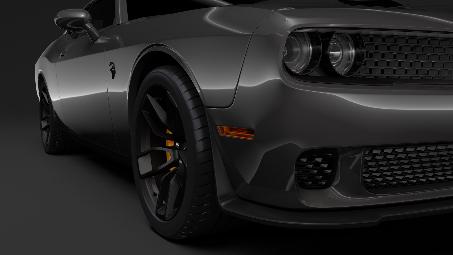 3D Dodge Challenger Srt Hellcat - TurboSquid 1360305