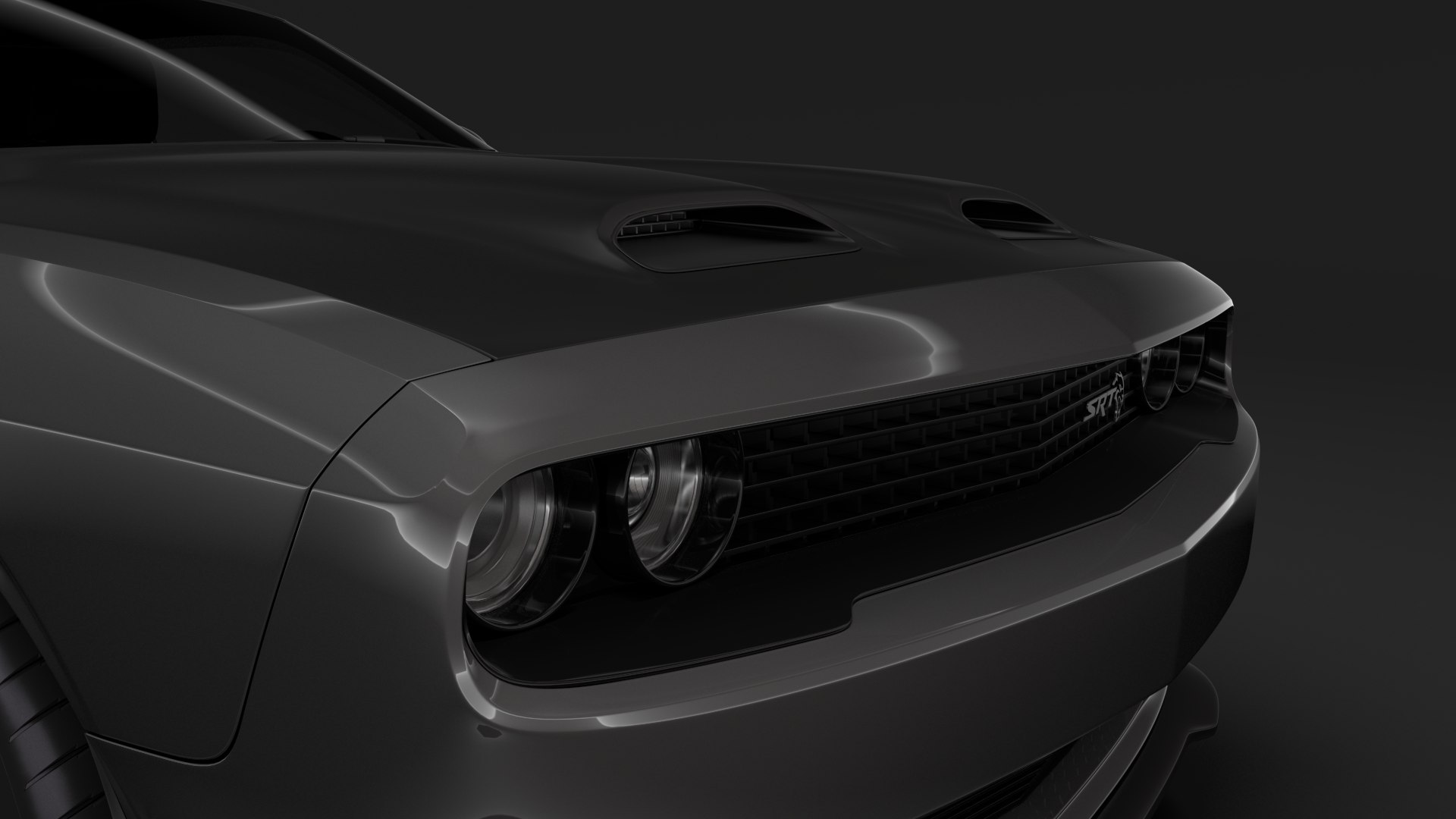 3D Dodge Challenger Srt Hellcat - TurboSquid 1360305