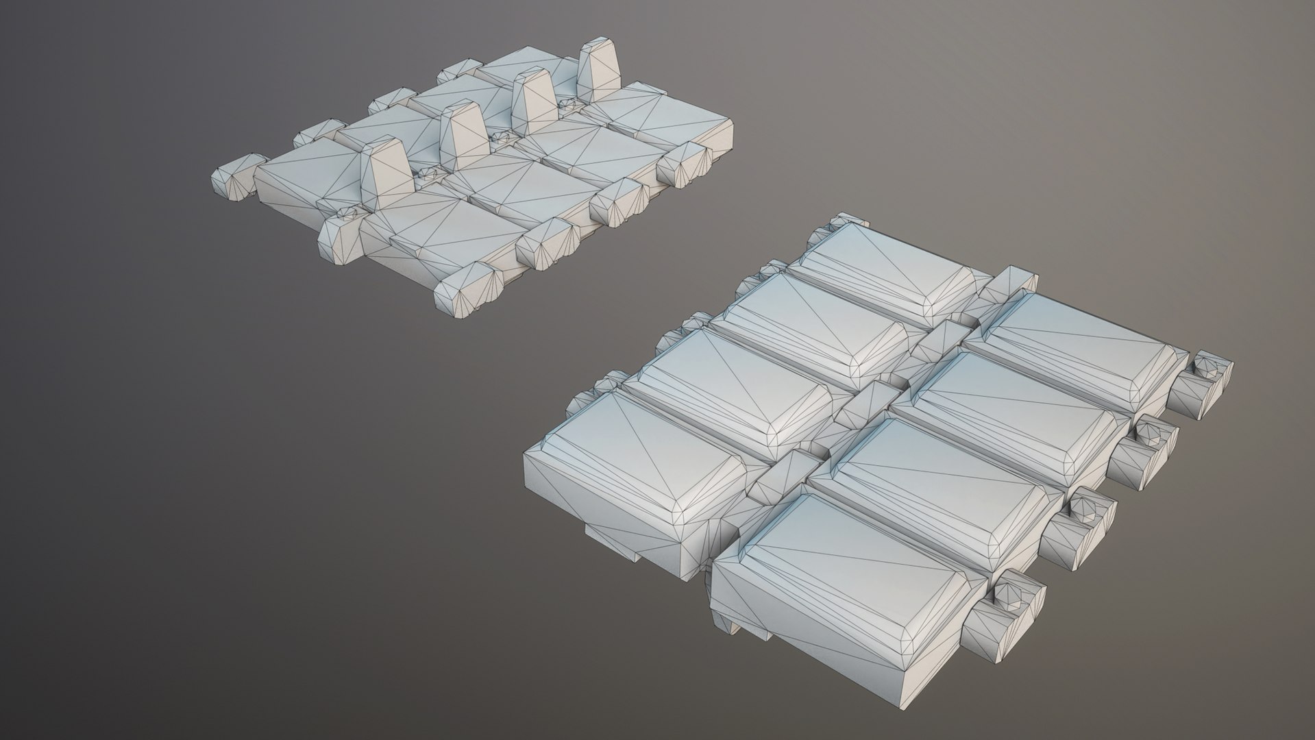 3D Model Leopard 2 Tank Tracks D570FT - TurboSquid 2137374