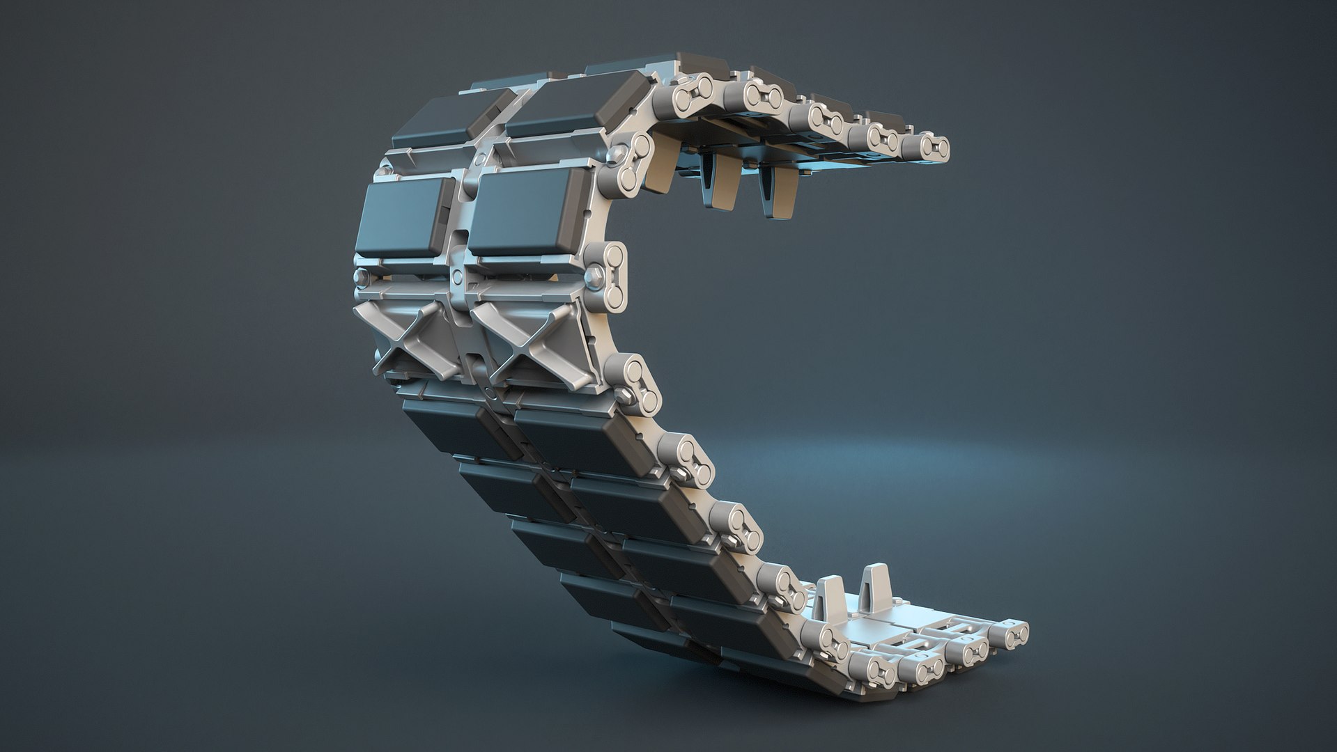 3D Model Leopard 2 Tank Tracks D570FT - TurboSquid 2137374