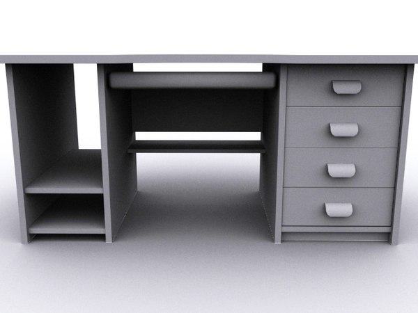 3d model computer desk