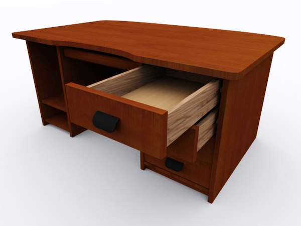 3d model computer desk