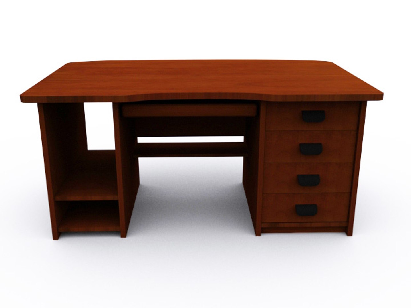 3d model computer desk