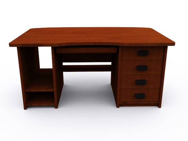3d model computer desk