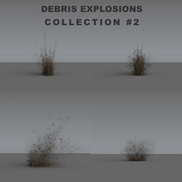 free fumefx particle explosion 3d model