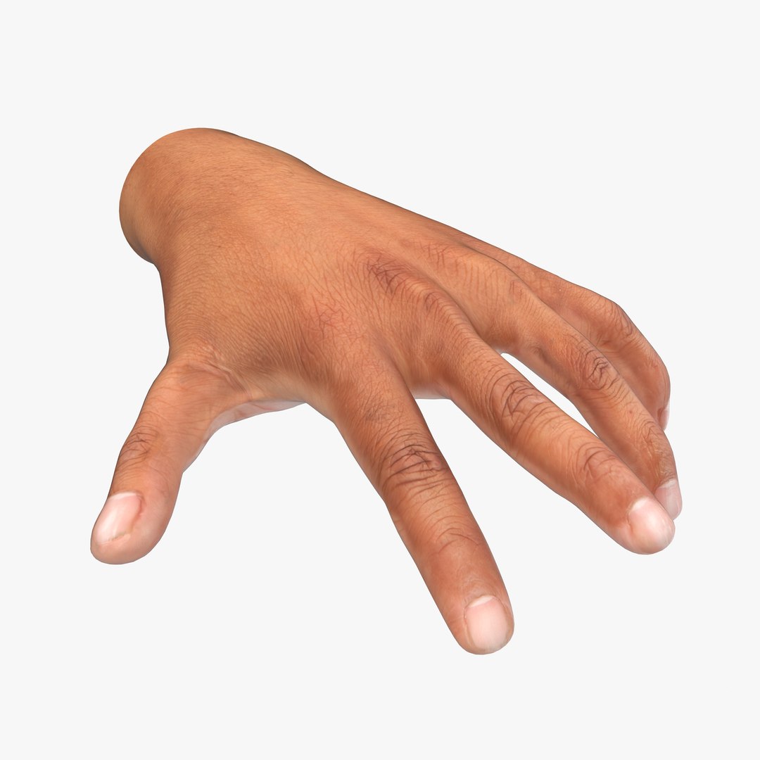 3ds max hand rigged poses skin