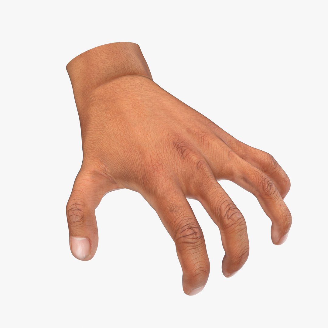 3ds max hand rigged poses skin