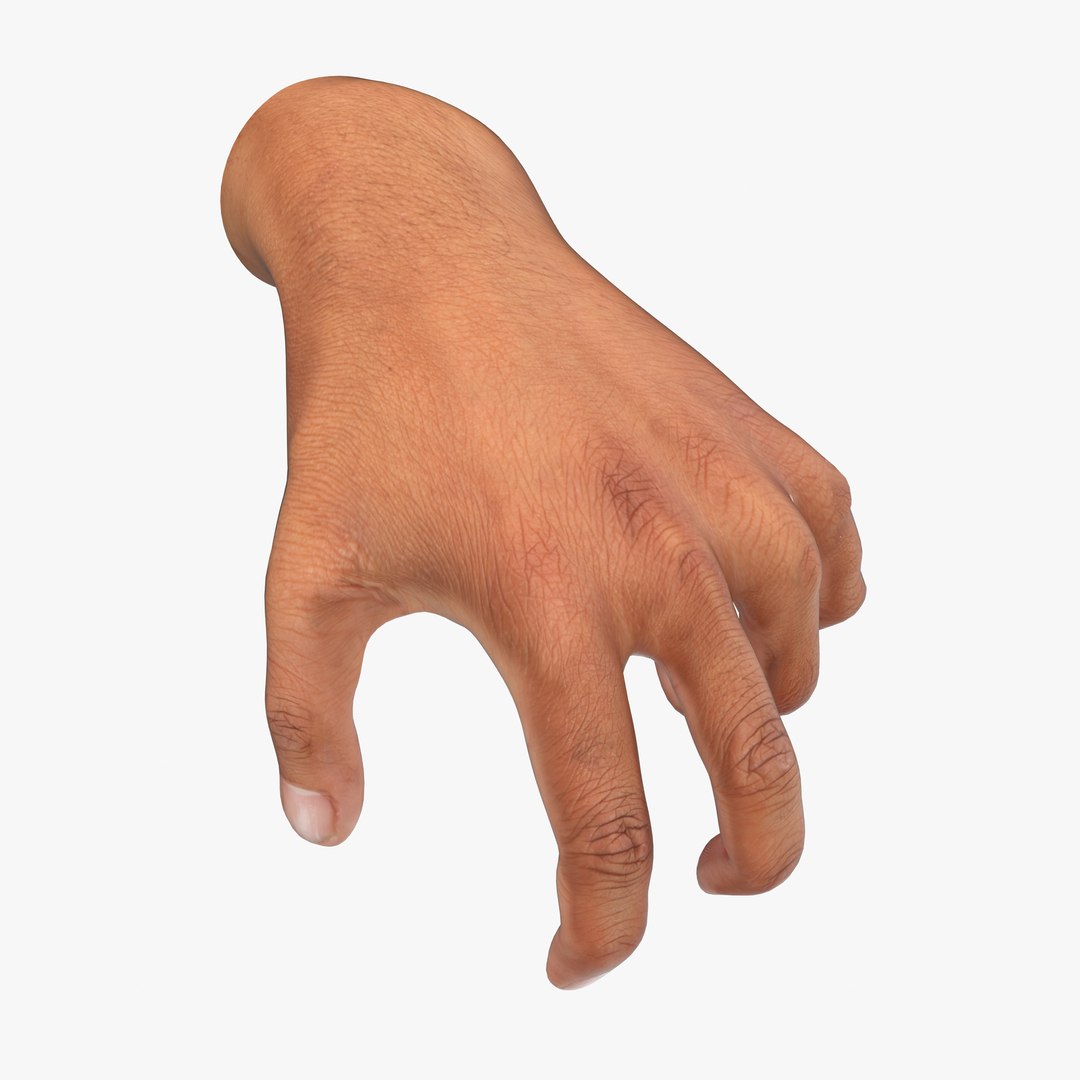 3ds max hand rigged poses skin