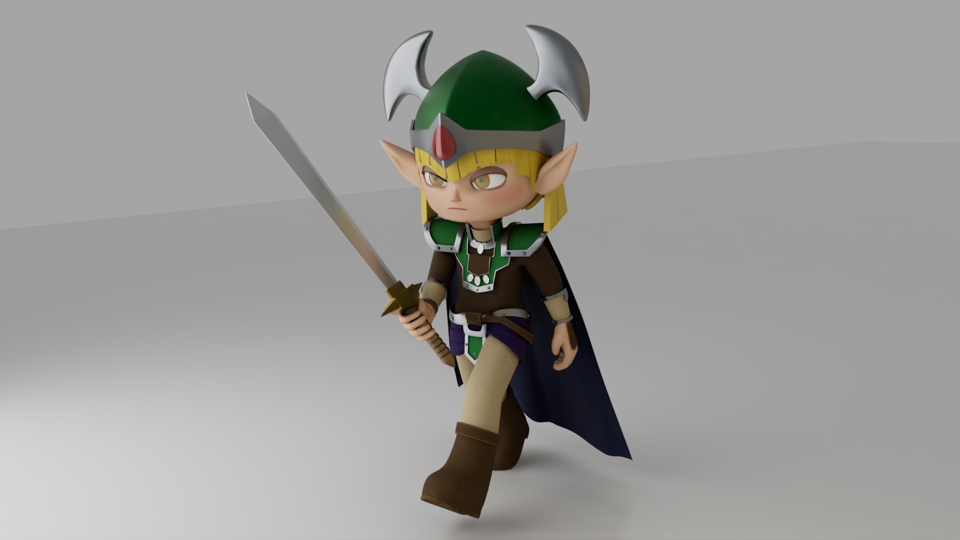 3D Celtic Guardian Chibi Yugioh - TurboSquid 2348671