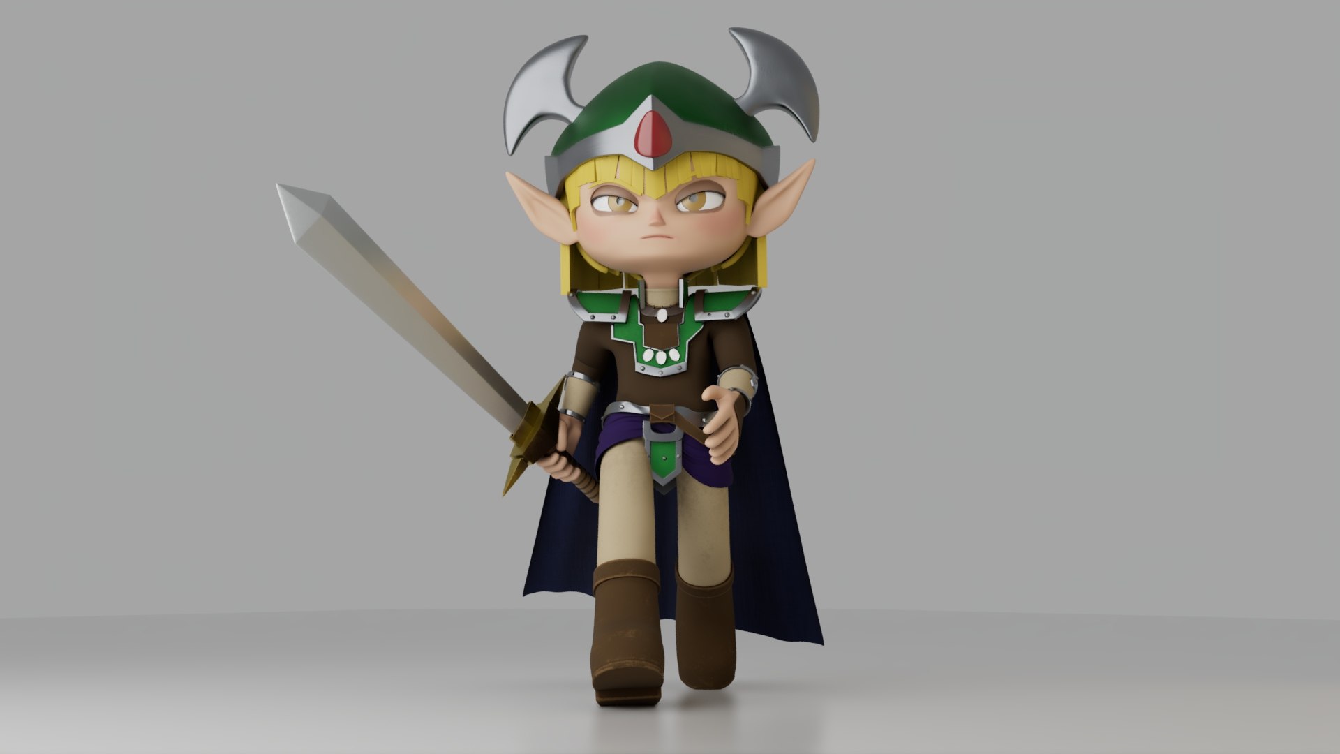3D Celtic Guardian Chibi Yugioh - TurboSquid 2348671