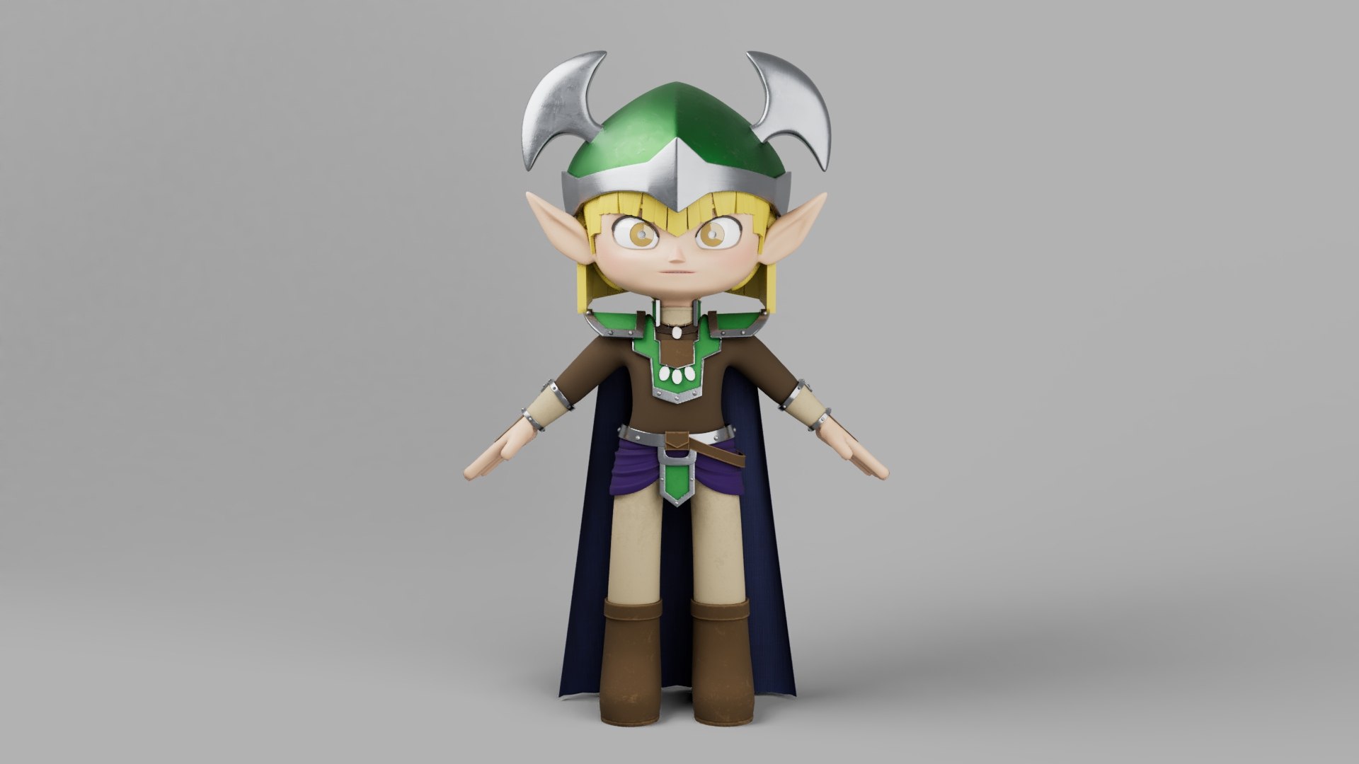 3D Celtic Guardian Chibi Yugioh - TurboSquid 2348671