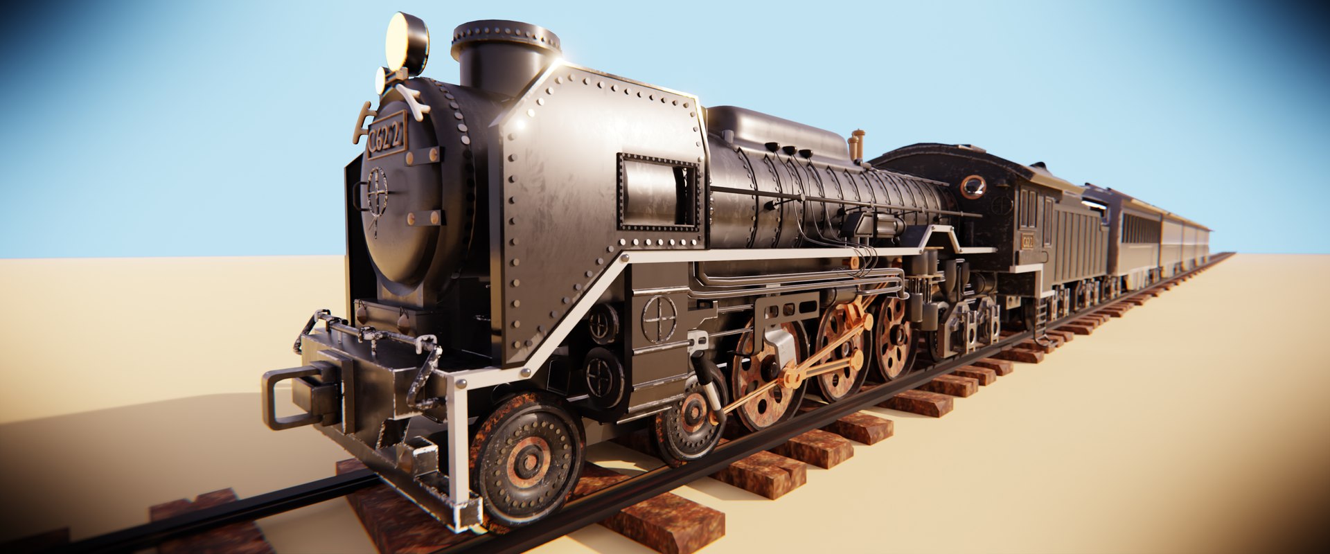 Rigged Train Blender File 3D Model - TurboSquid 2114562