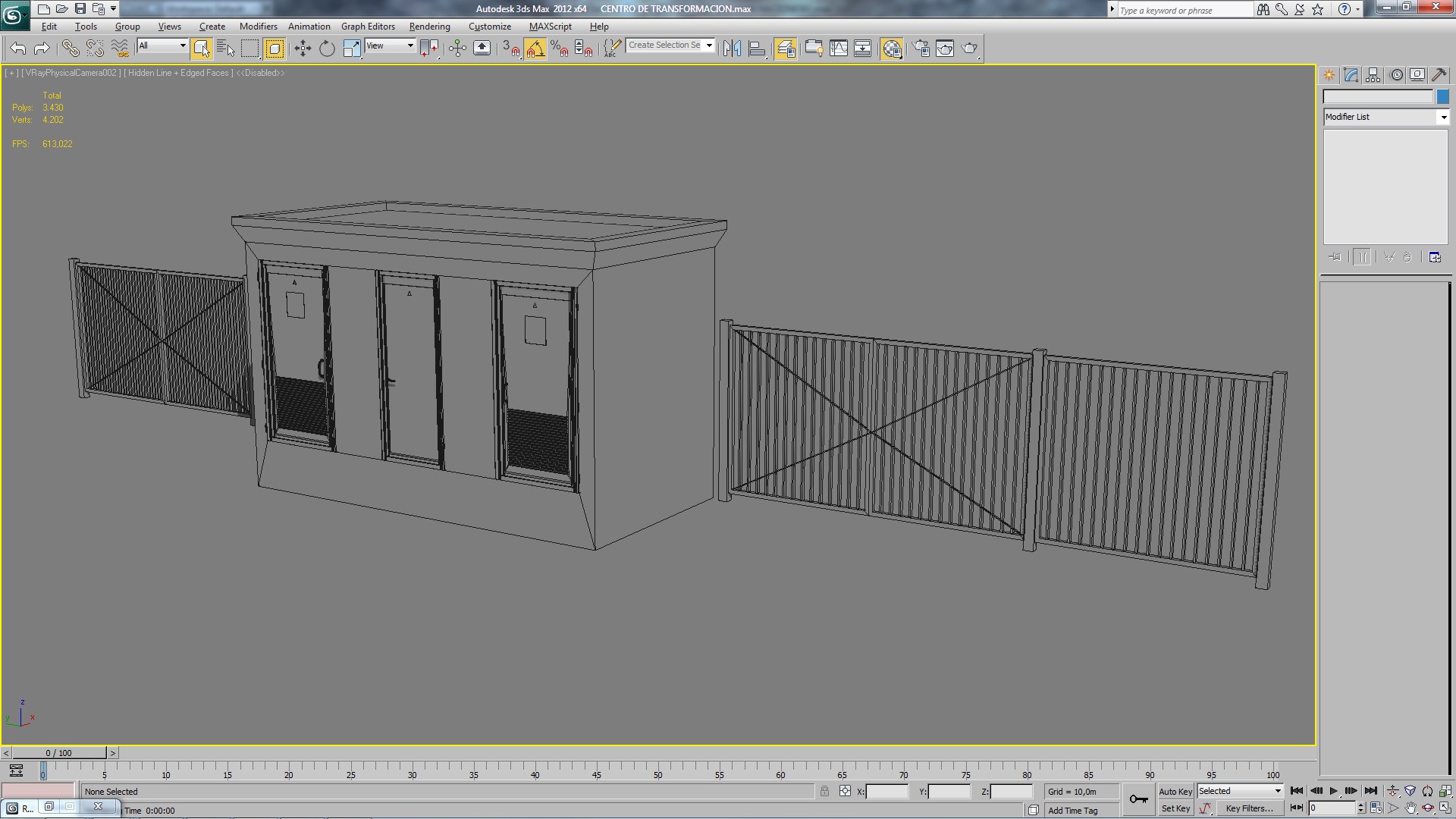 3d electric substation model