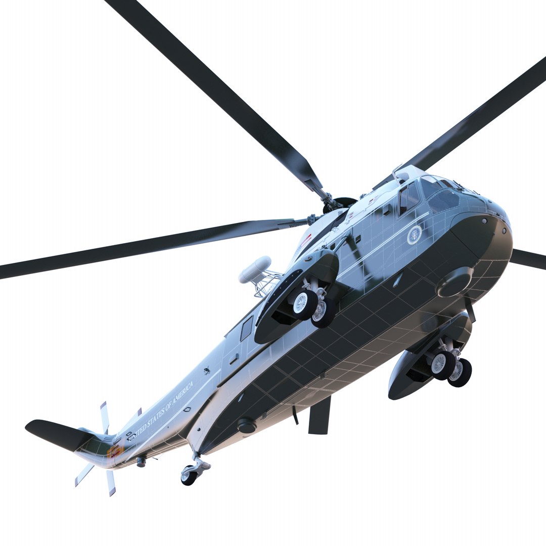 Sikorsky Marine Corps Vh-3 3d Max