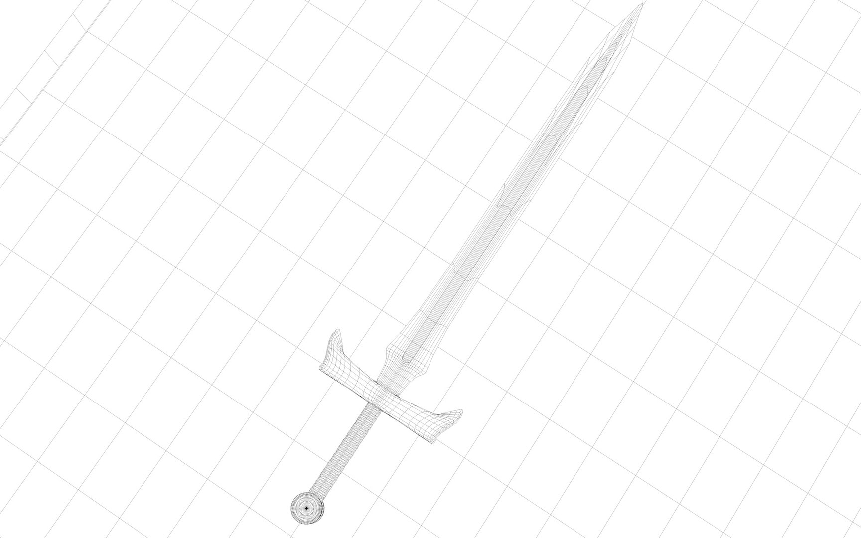 warrior sword 3d model
