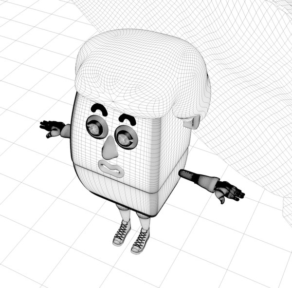 Cartoon man male animation character model - TurboSquid 1443293