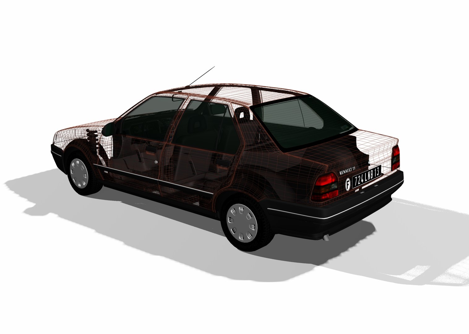3D model Renault 19 Chamade GTS 1989 - TurboSquid 2068843
