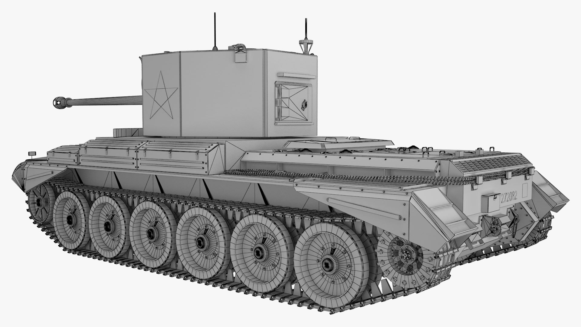 Cruiser Tank Challenger A30 3D - TurboSquid 1619249