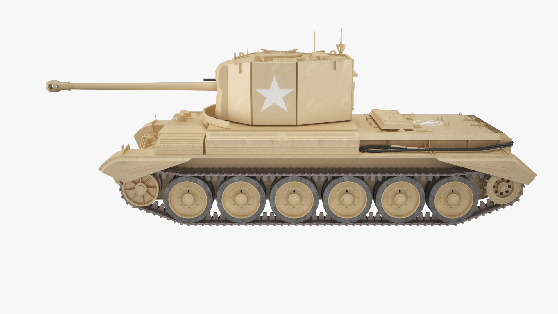 Cruiser Tank Challenger A30 3D - TurboSquid 1619249