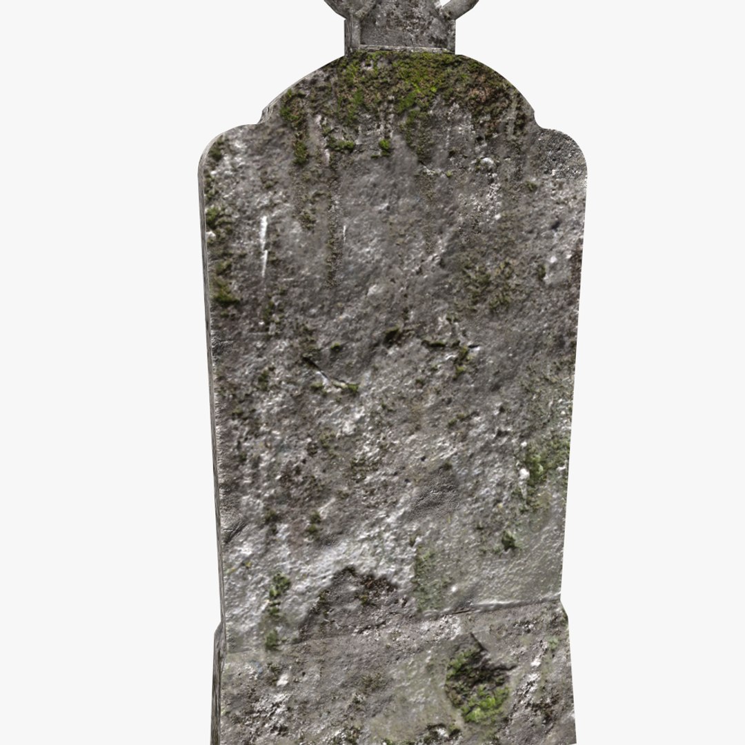 Tombstone Cross Moss 3D Model - TurboSquid 1156076