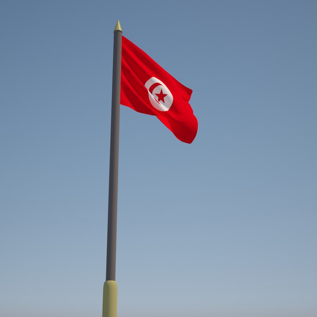 3D Flag Tunisia - Animation - TurboSquid 1190991
