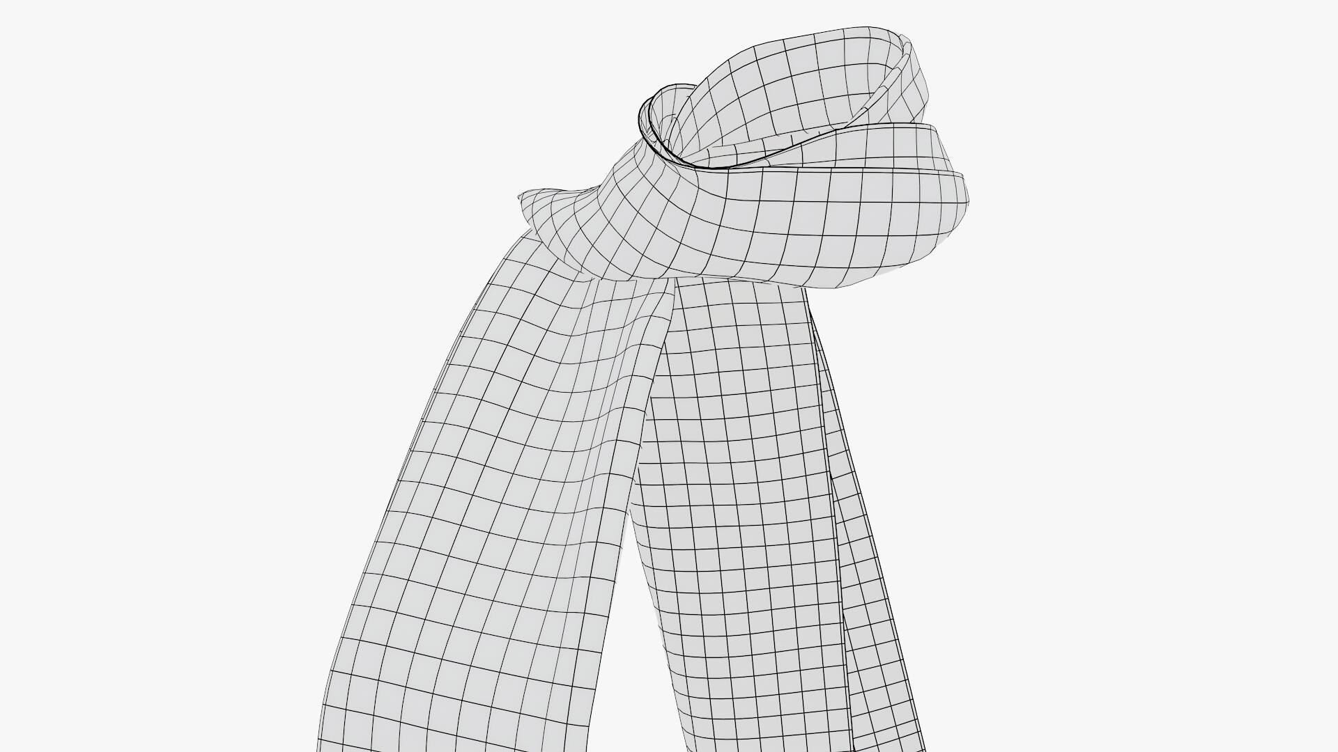 Harry Potter Scarf Hogwarts Slytherin 3D Model - TurboSquid 2409538