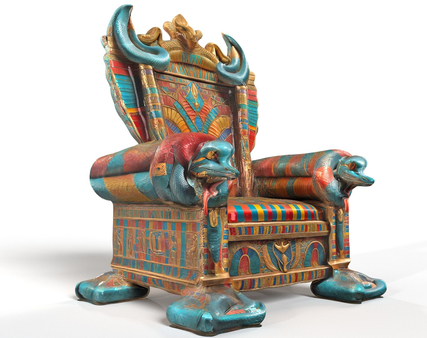 3D Ancient Egyptian Thrones Pack - TurboSquid 2303352