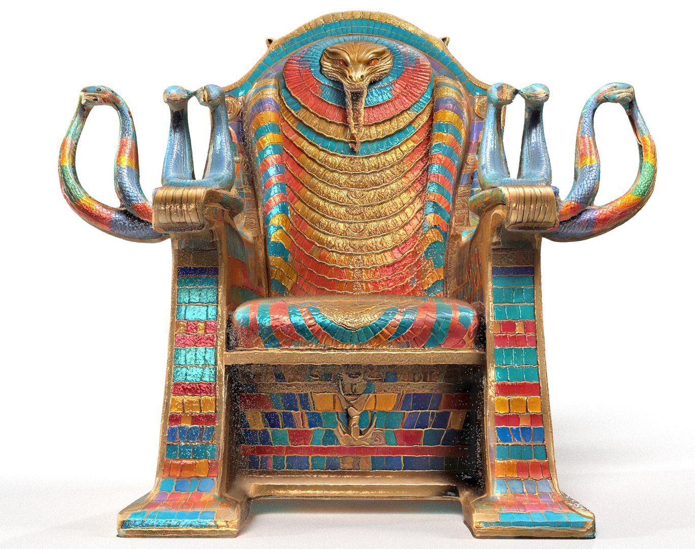 3D Ancient Egyptian Thrones Pack - TurboSquid 2303352