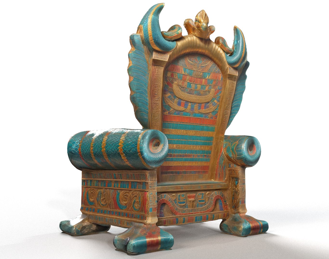 3D Ancient Egyptian Thrones Pack - TurboSquid 2303352