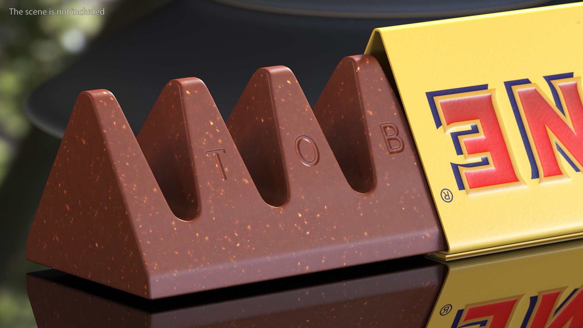 Opened Toblerone Milk Chocolate Bar 3D model - TurboSquid 1769330
