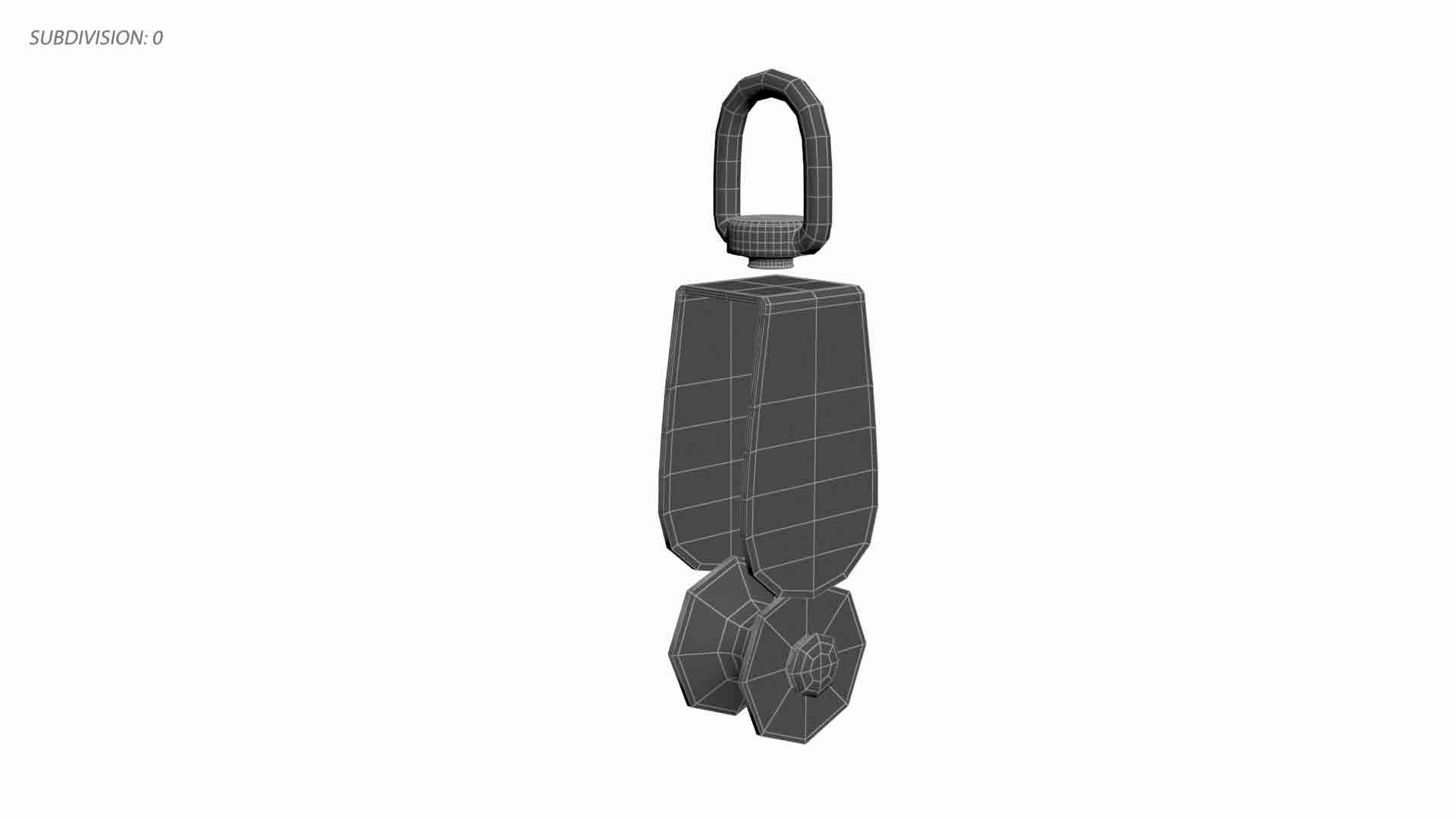 3D Crane Pulley Block Model - TurboSquid 1819358