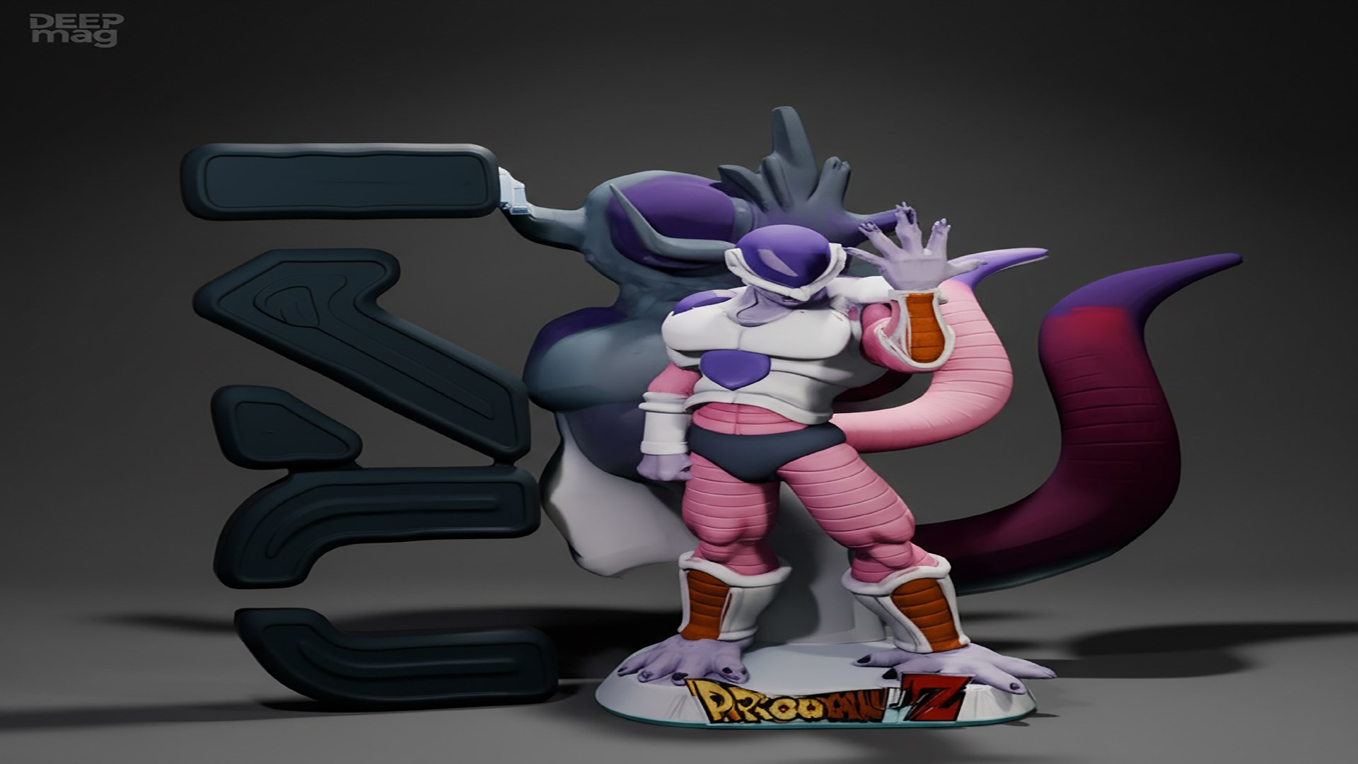 Alien Emperor Fan Art 3D Logo Statue Printable Sci Fi Villain Figure 3D ...