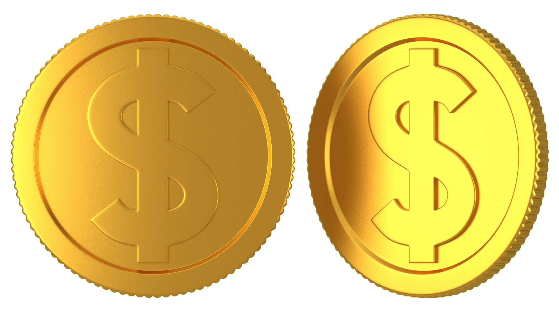 Gold Coin Model - TurboSquid 1701888