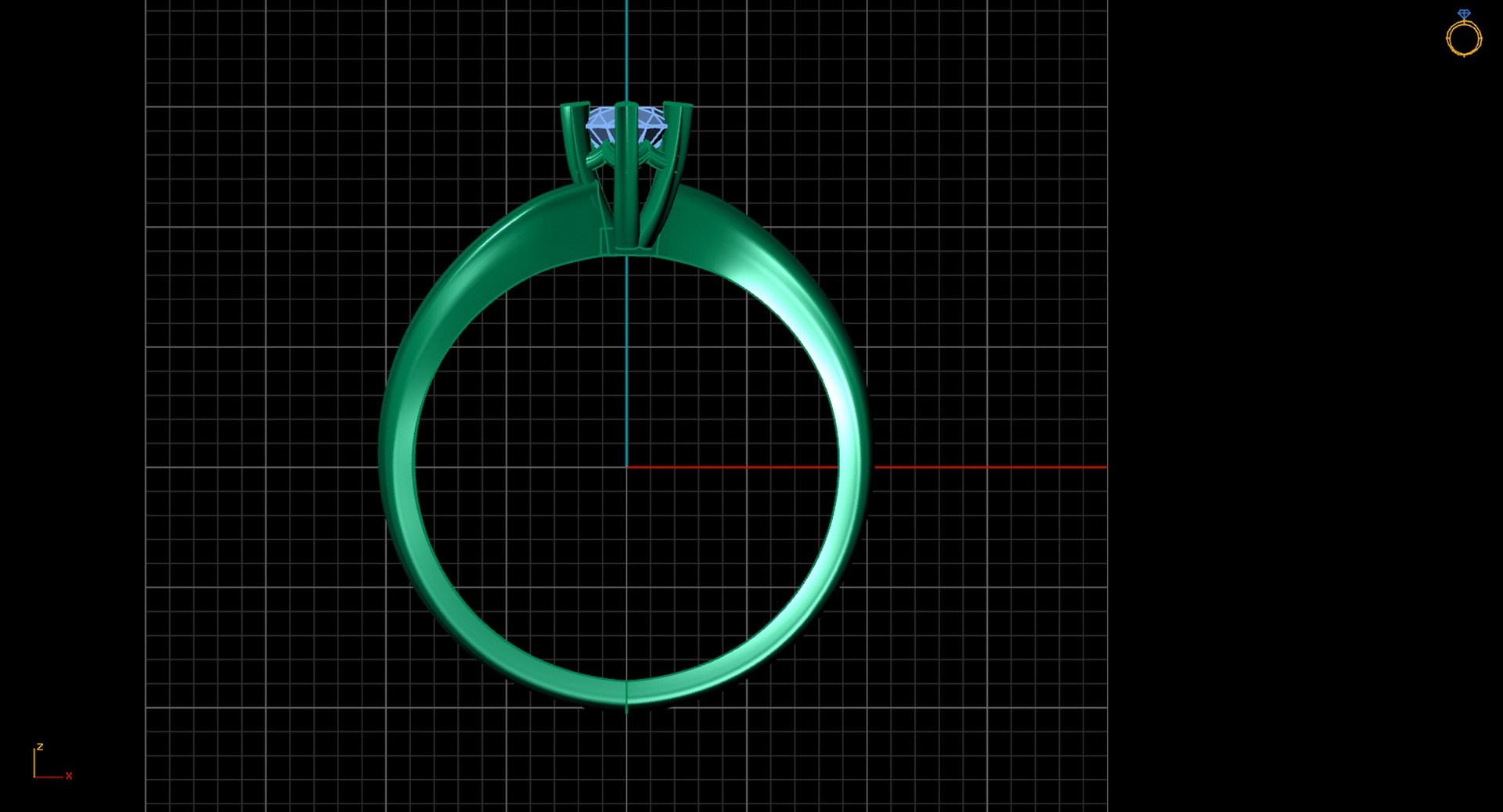 STL 3DM Print Ready Women Diamond Ring Lightweight Printable Model - TurboSquid 2485718