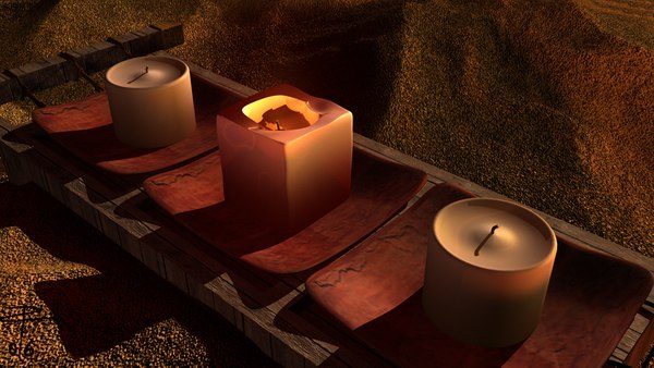3d model candles