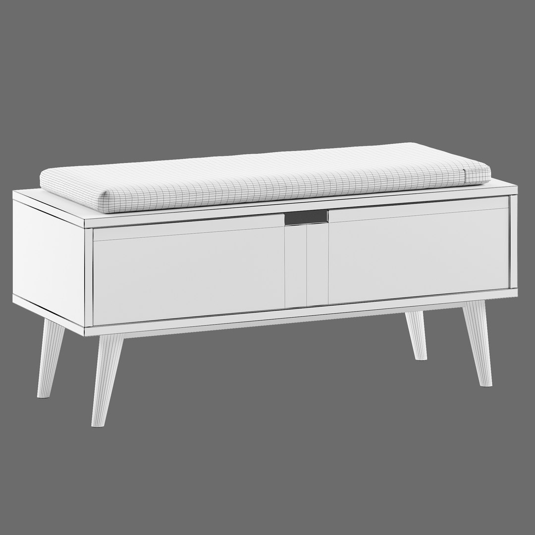 3D La Redoute Interieurs hallway benches set 2 - TurboSquid 2109532