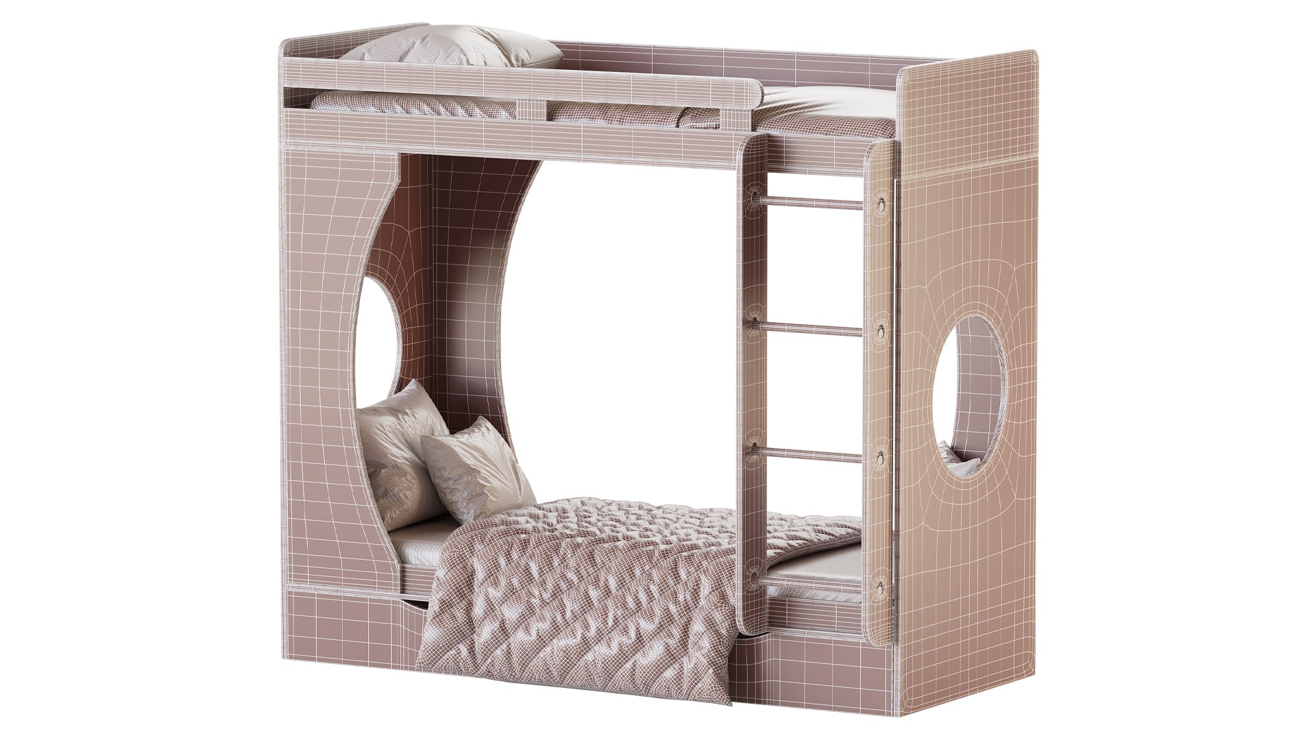 Bunk Bed Funky Kids 2 3D - TurboSquid 2188464