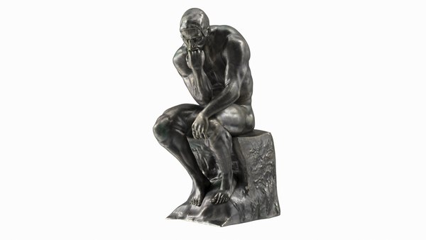3D The Thinker Statue Bronze - TurboSquid 1902493