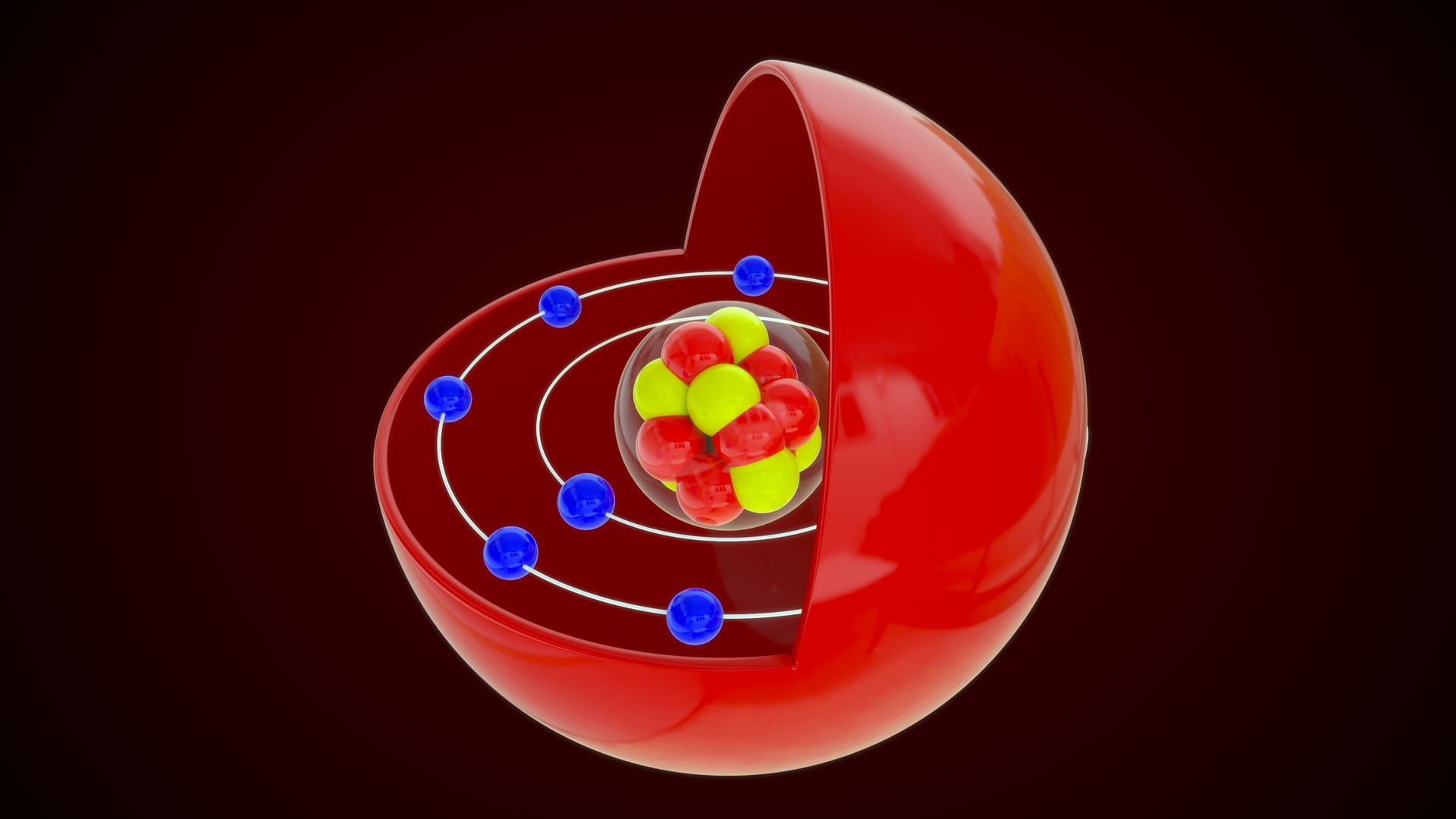 Neon Atom Model - TurboSquid 2131530