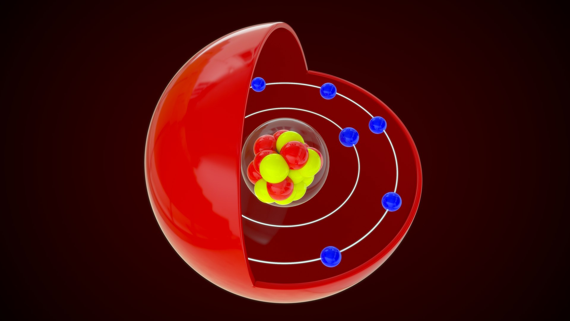 Neon Atom Model - TurboSquid 2131530