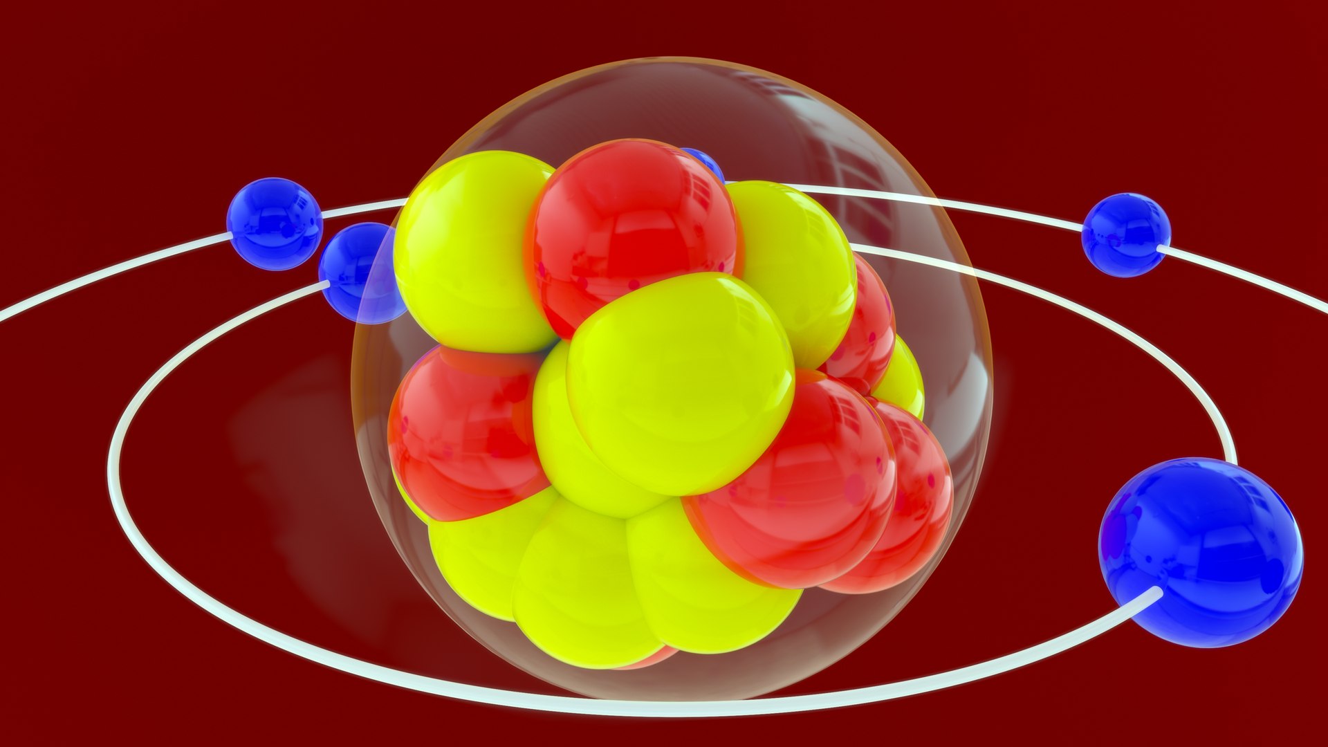 Neon Atom Model - TurboSquid 2131530