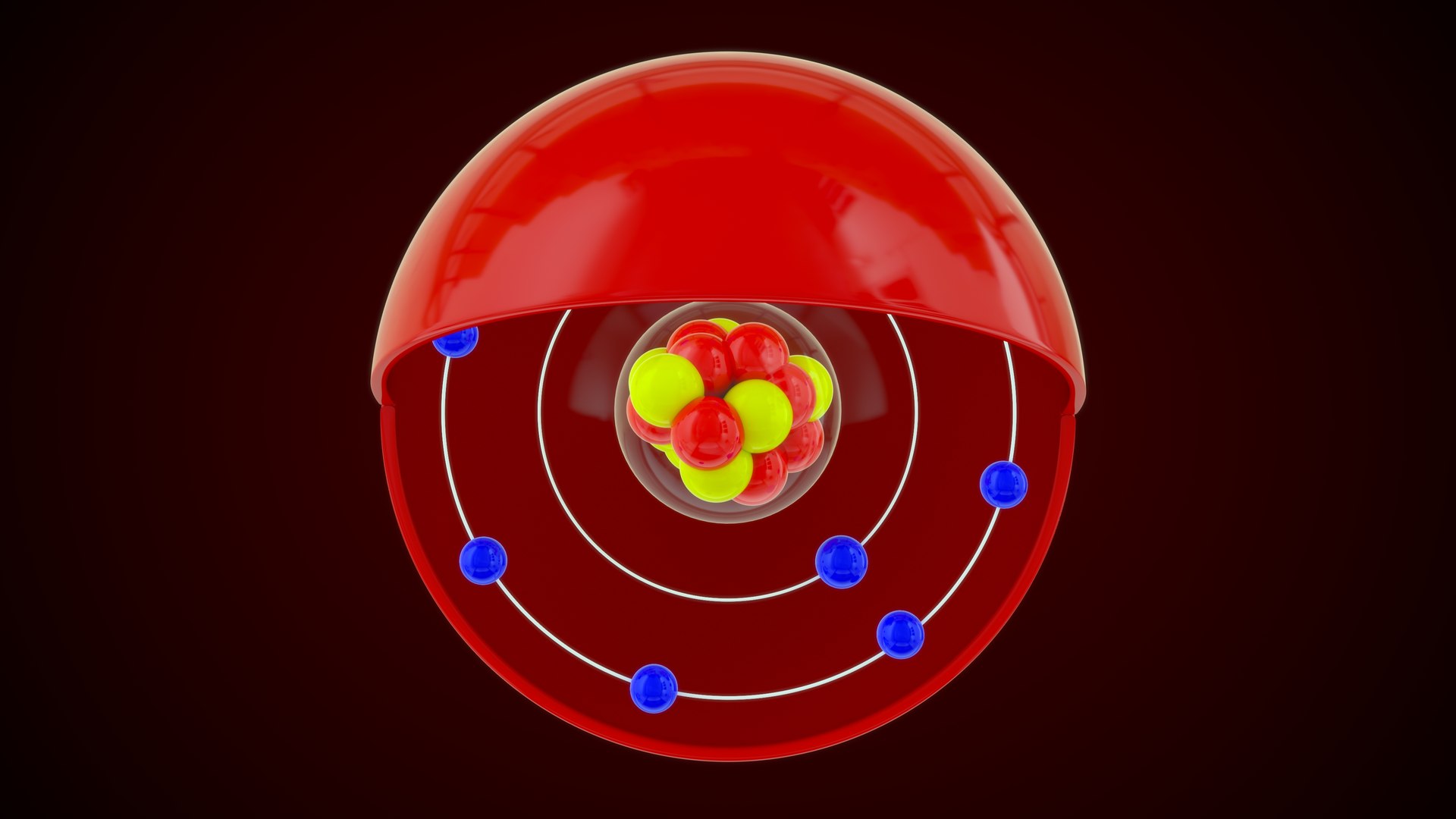 Neon Atom Model - TurboSquid 2131530