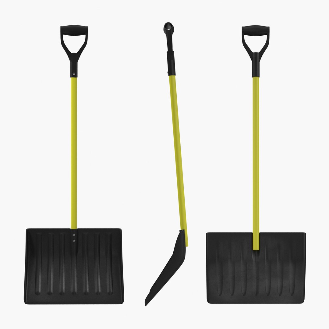 3d 3ds Yellow Snow Shovel