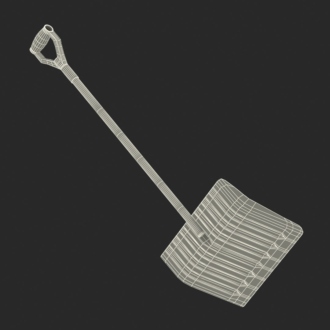 3d 3ds Yellow Snow Shovel