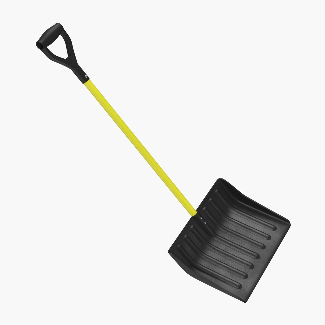 3d 3ds Yellow Snow Shovel