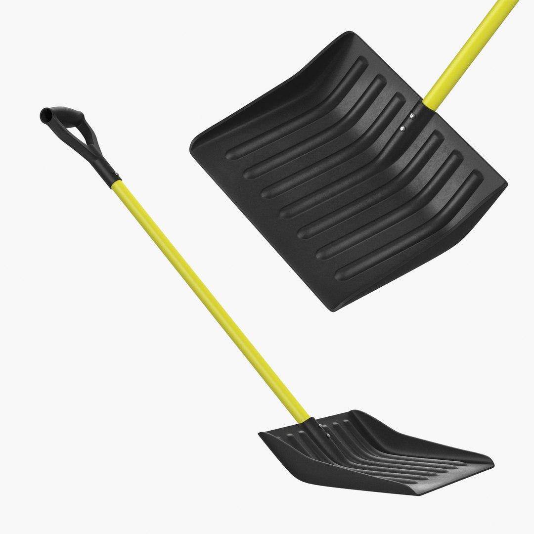 3d 3ds Yellow Snow Shovel