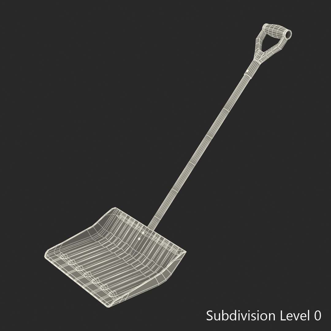 3d 3ds Yellow Snow Shovel
