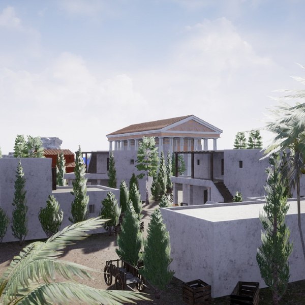modelo 3d Ciudad griega antigua - TurboSquid 2314888