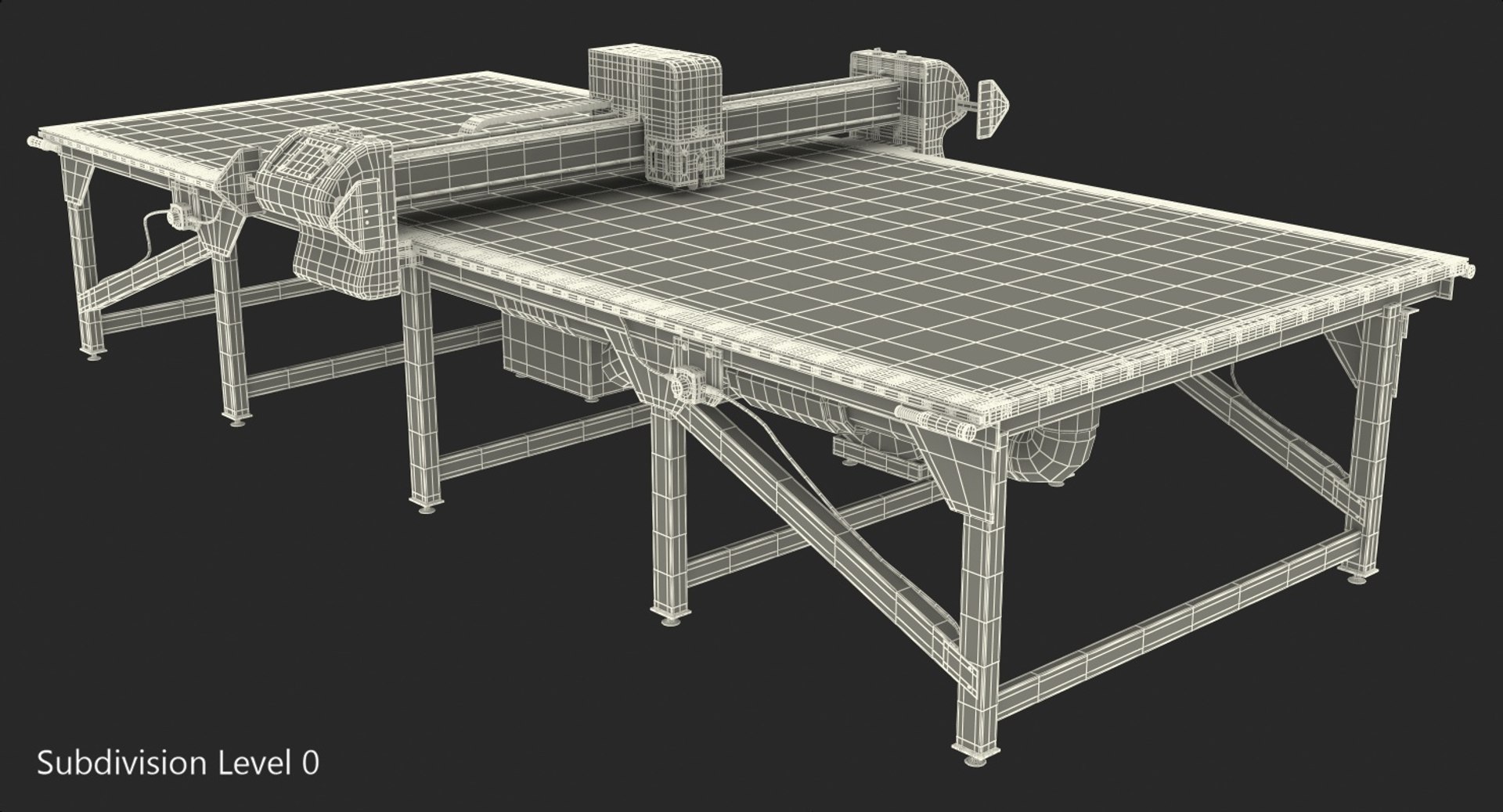 Table cutting rigged 3D model - TurboSquid 1388246